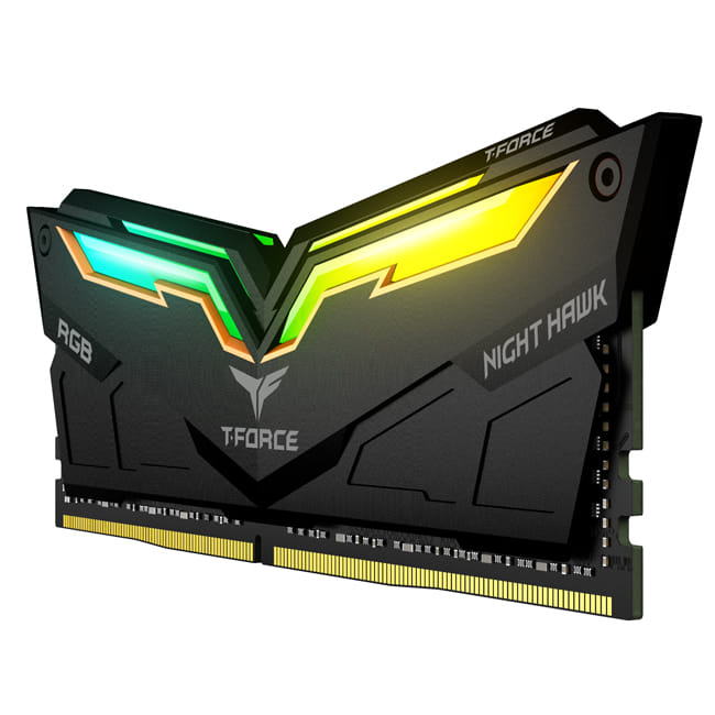 Team T-Force Night Hawk RGB 16GB(2x8GB) DDR4-3200 Memory - Black