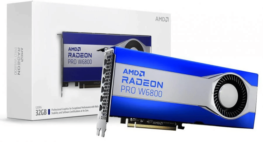 AMD Radeon Pro W6800 32GB Workstation Graphics Card