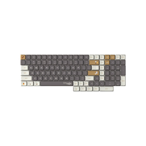 Azio Cascade XDA Keycaps - Coffee