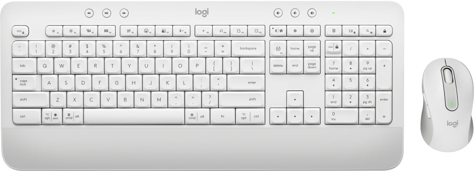 Logitech MK650 Wireless Keyboard & Mouse White