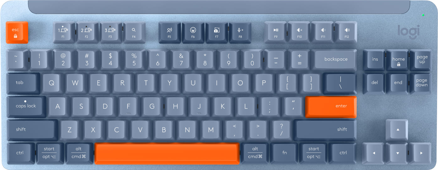 Logitech K855 Wireless MK TKL Keyboard - Blue Grey