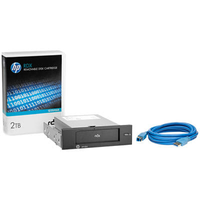 HPE RDX 2TB USB 3.0 Internal Disk Backup System Tape Drive