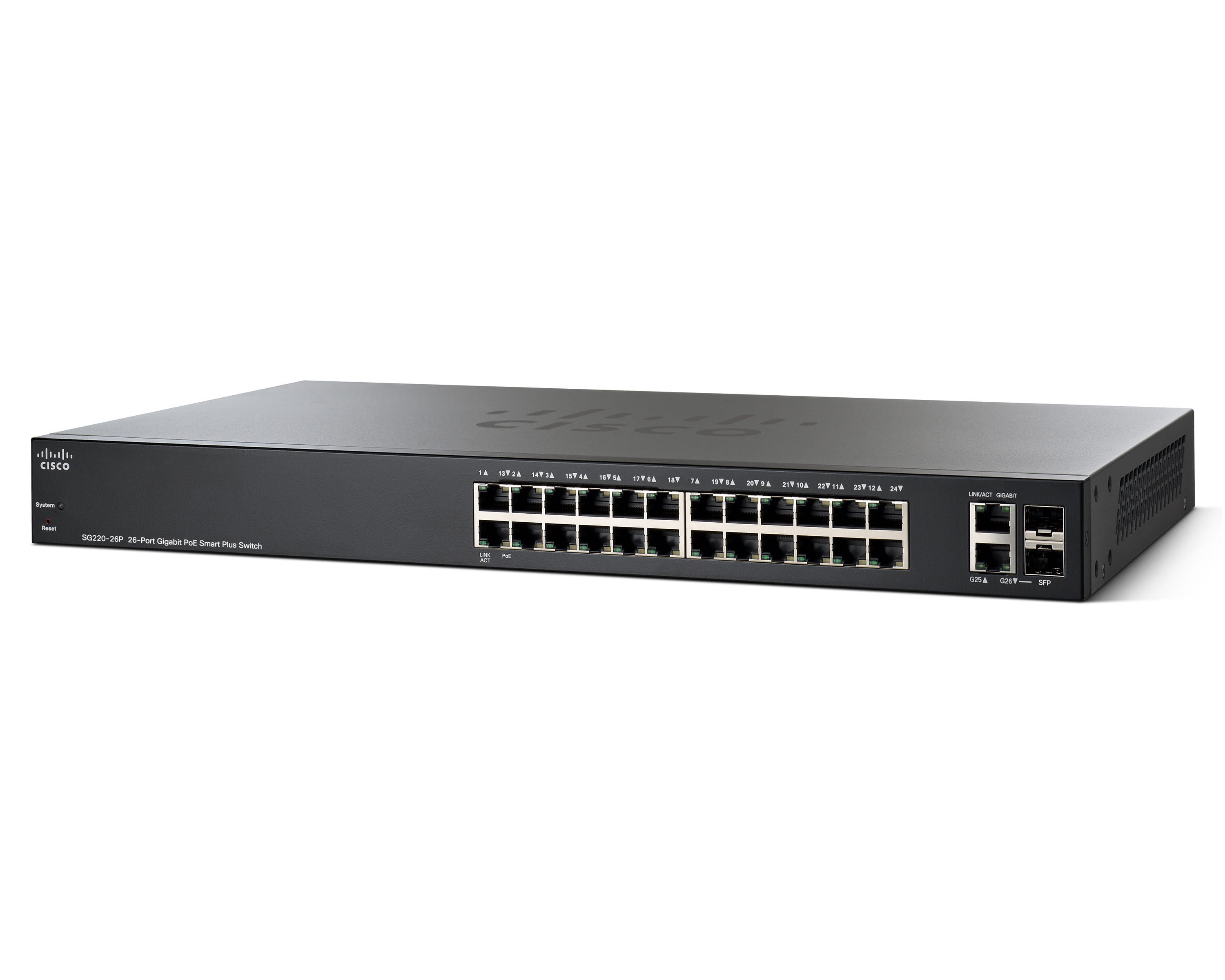 Cisco SG220-26P 26-Port Gigabit Smart Plus Switch
