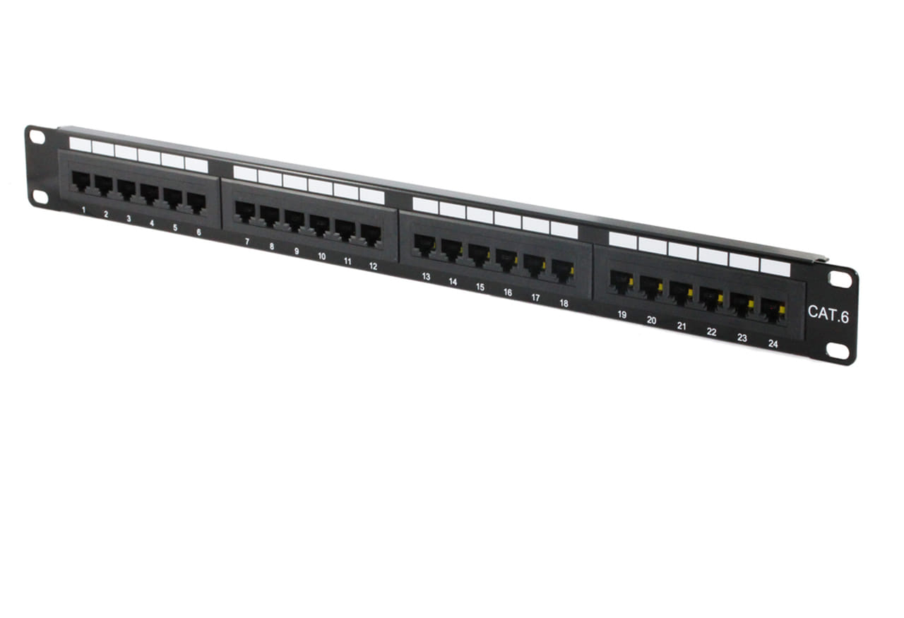24-Port CAT6 Patch Panel ( UL-Listed )
