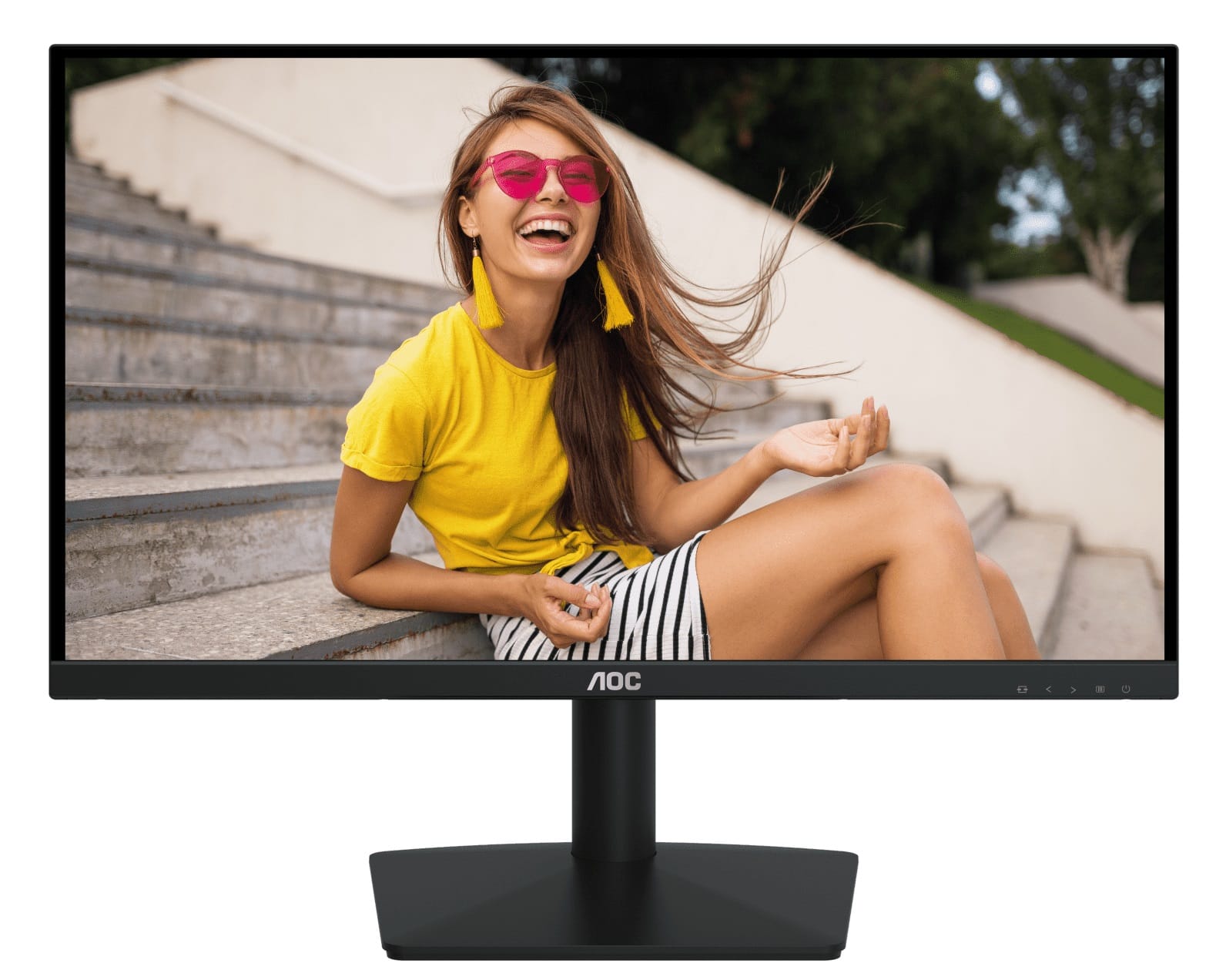 AOC 24B15H2 23.8" FHD IPS 100Hz 3-Sided Frameless Design Adaptive Sync ...