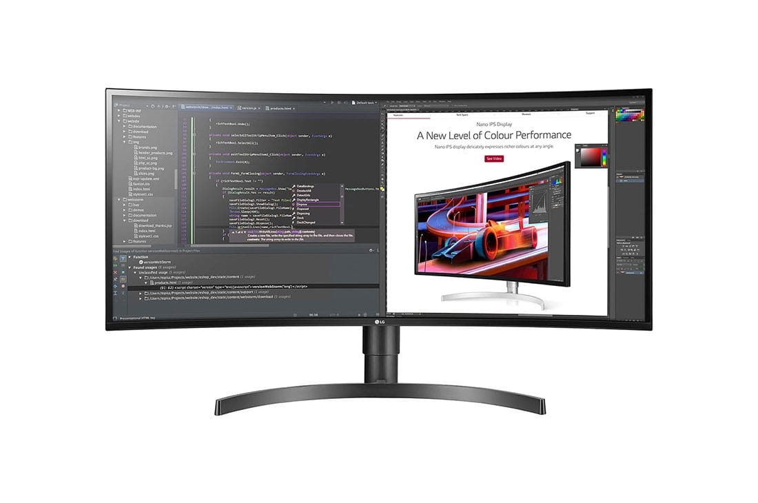 LG 34WL85C 34" Ultrawide Quad HD IPS Curved HDR 10 Monitor