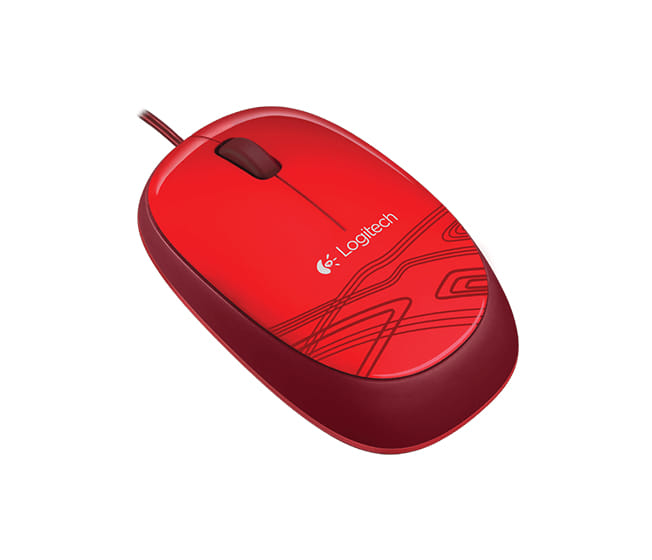 Logitech M105 USB Optical Mouse - Red