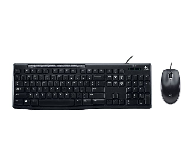 Logitech MK200 Media Corded Keyboard and Mouse Combo