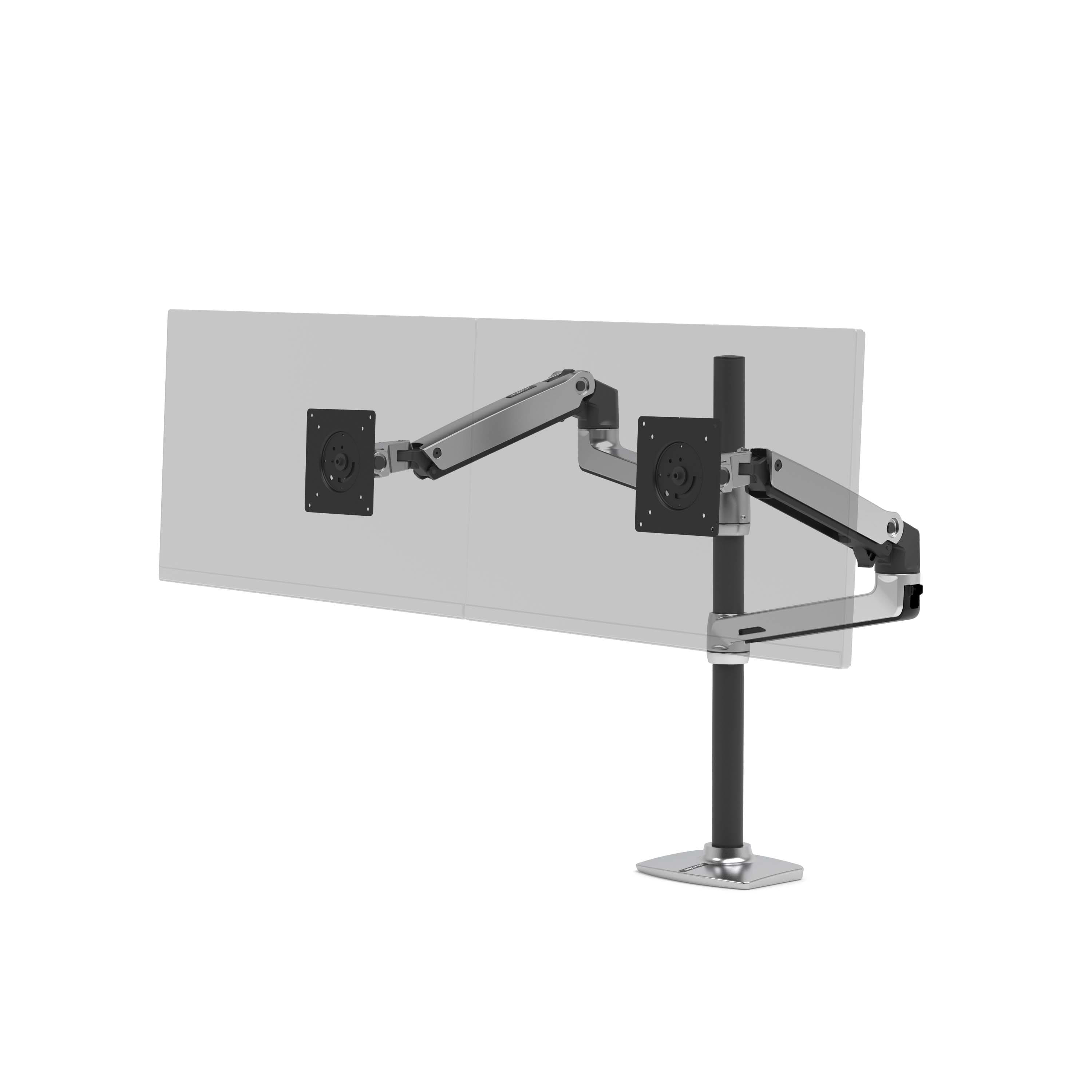 Ergotron LX Series LX Dual Stacking Arm Tall Pole 101.6cm (40") Clamp ...