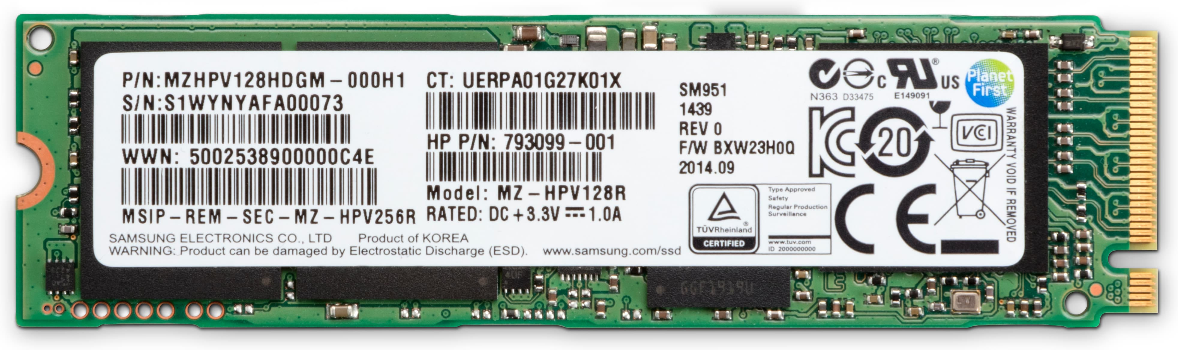 HP Z Turbo Drive 512GB M.2 PCIe NVMe Gen3 SSD