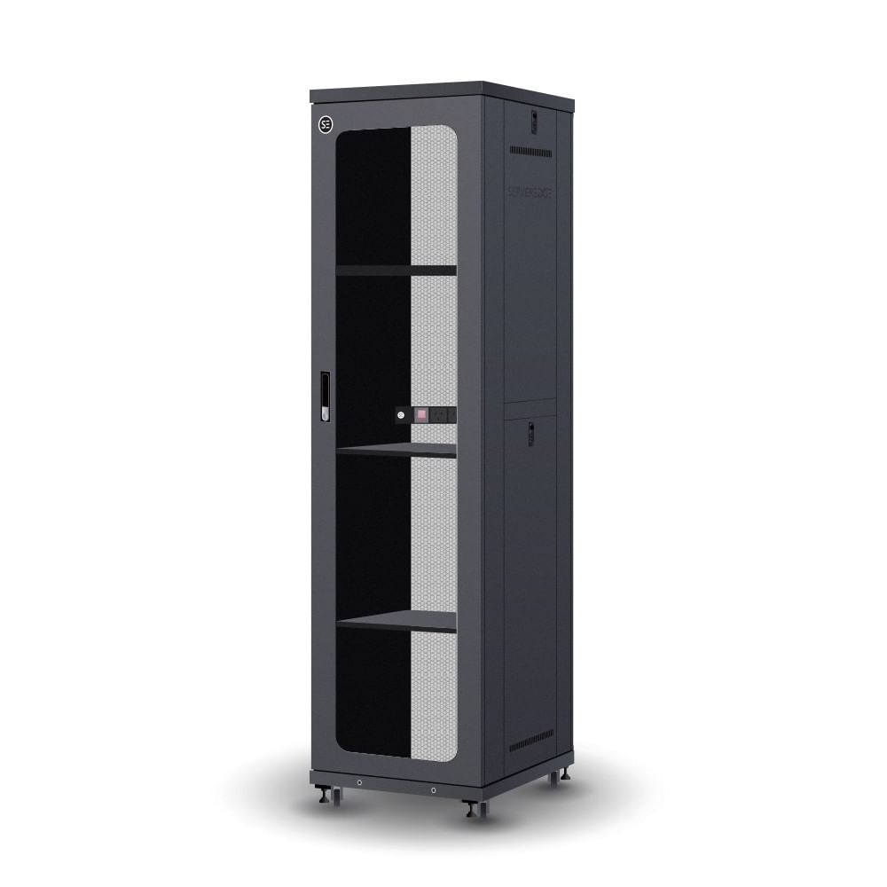 Serveredge 45RU 600mm Wide And 800mm Deep Fully Assembled Free Standing ...