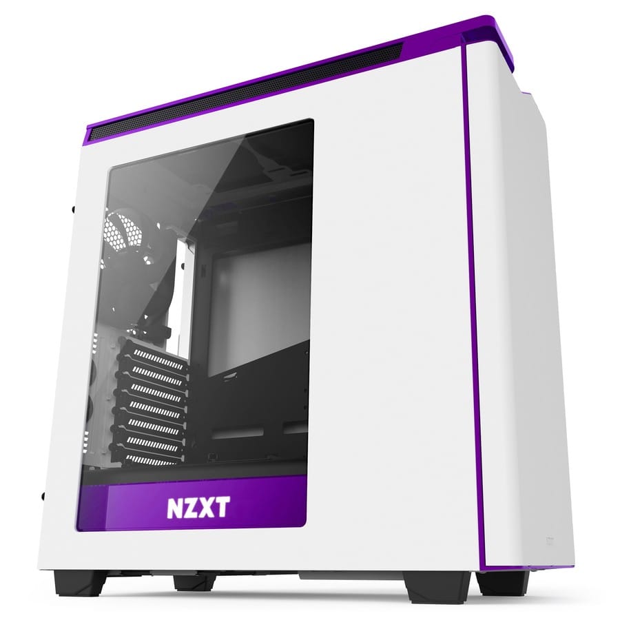 NZXT H440 Matte White/Purple ATX Case
