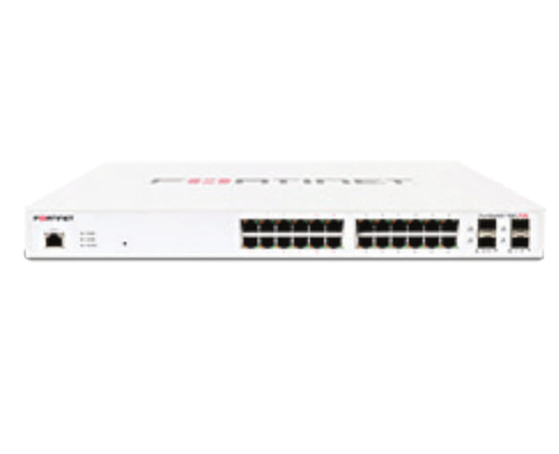 Fortinet FortiSwitch 124E-POE 24-Port GE + 4 SFP, 12-Port PoE Managed ...