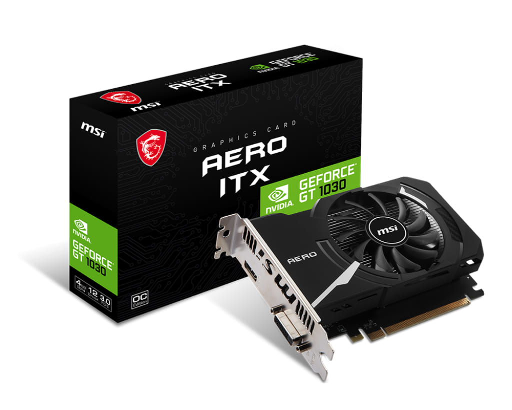 MS GeForce GT 1030 AERO ITX 4GD4 OC Graphic Card
