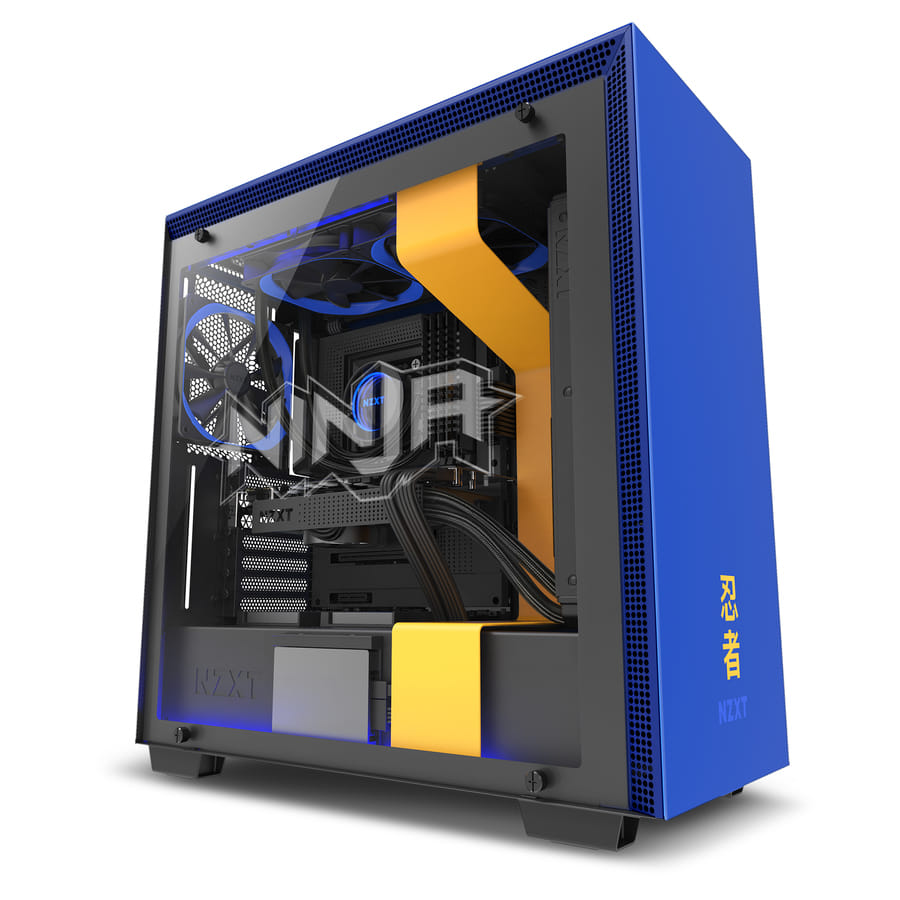 NZXT Blue H700i Ninja Special Edition Mid Tower Chassis (Smart Device)