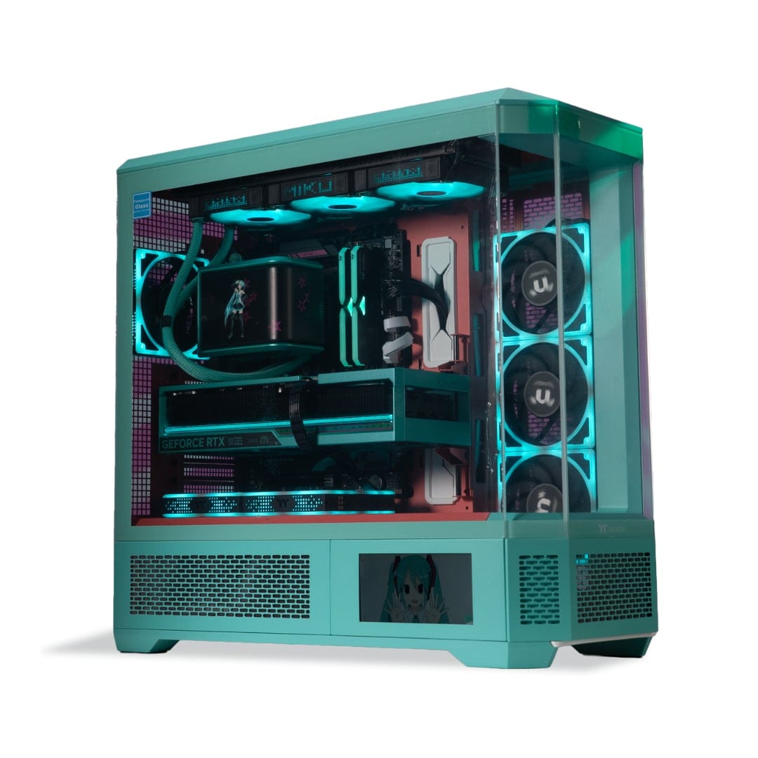 Thermaltake ASUS Hatsune MIKU Limited Edition Desktop PC, Ryzen 7, 32GB ...