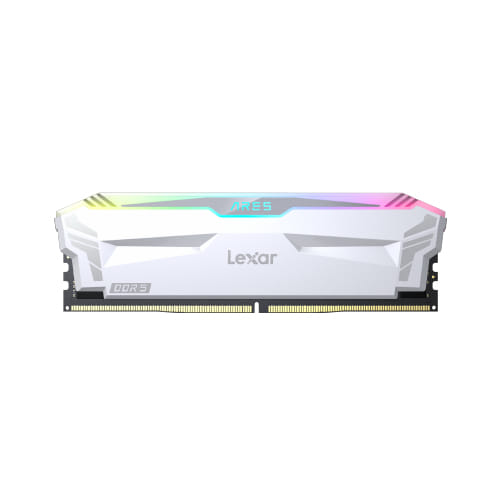 Lexar ARES RGB 32GB (16GBx2) DDR5-6400 Memory With Heatsink - White
