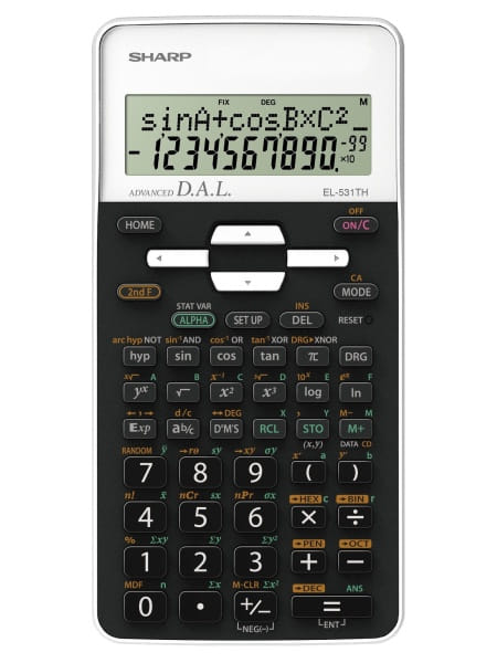 Sharp 273 Functions Math Scientific Calculator - White