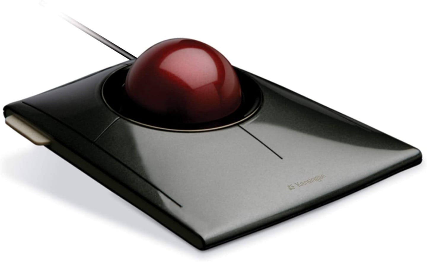 Kensington SlimBlade Wired Ambidextrous Trackball Optical Mouse - Black