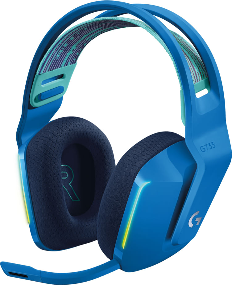 Logitech G G733 Wireless RGB Gaming Headset Head-band - Blue