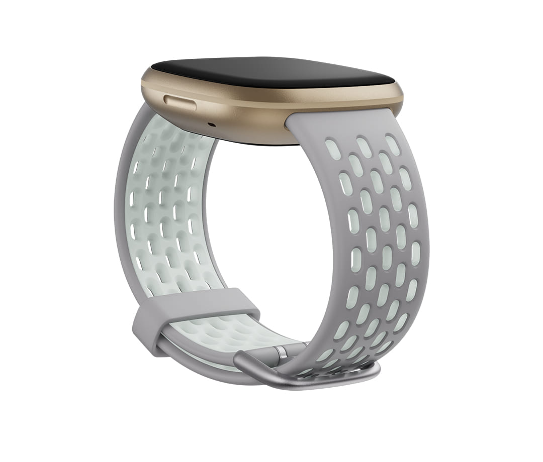Fitbit Versa 3/Sense Sport Band - Grey/Mint Small