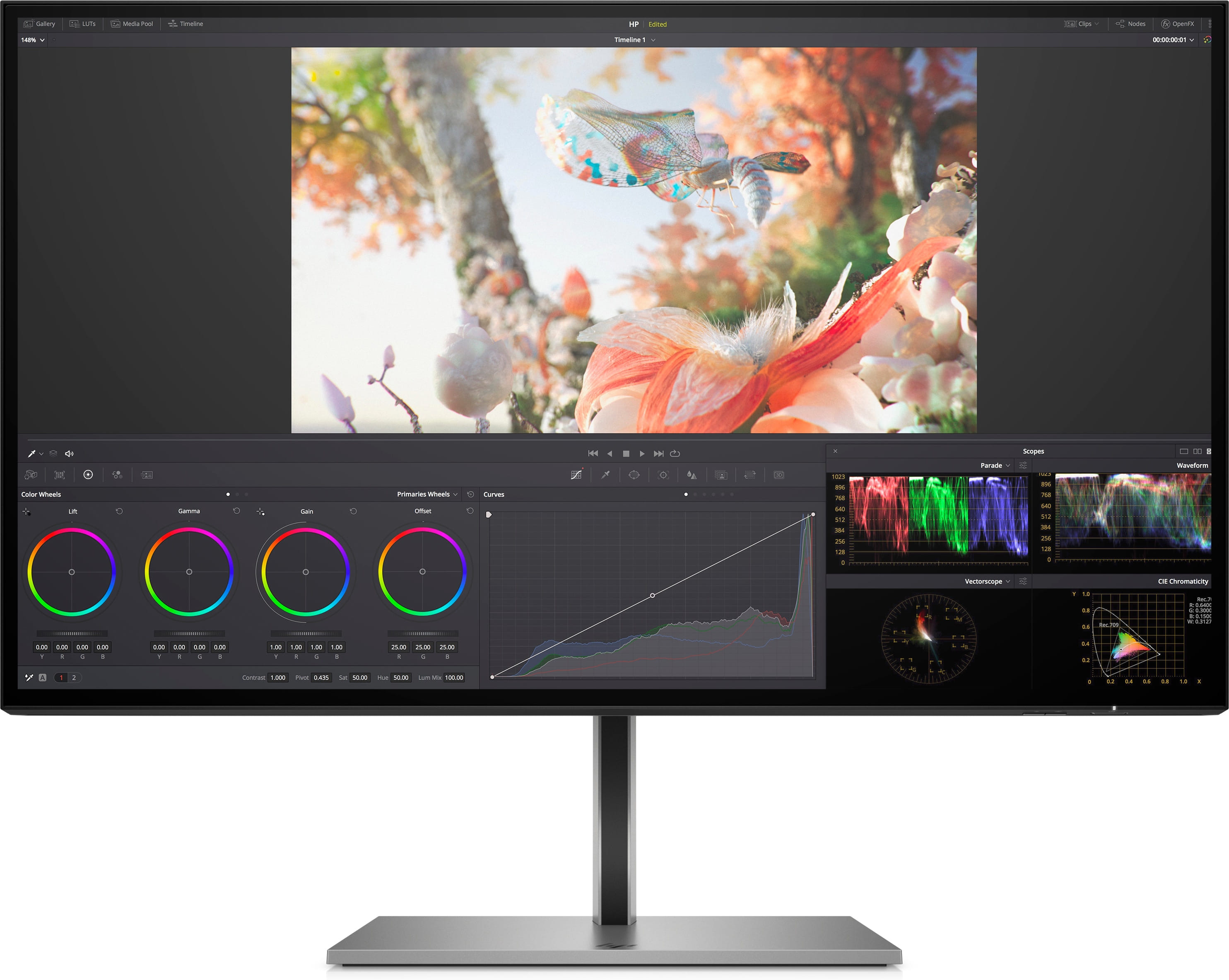 HP Z25xs G3 25" QHD IPS DreamColor USB-C Monitor