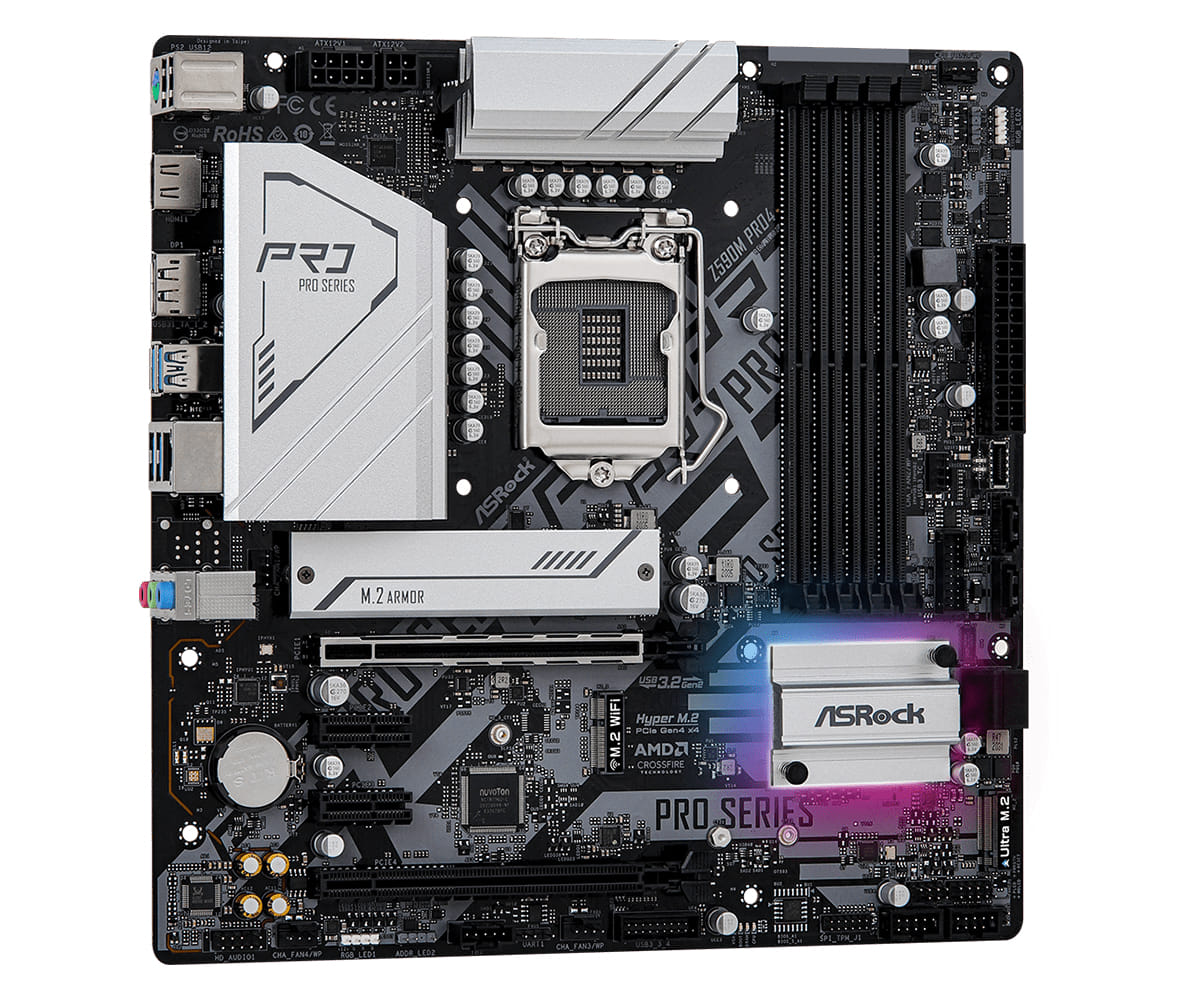 Asrock Z590M Pro4 Z590 LGA 1200 Micro ATX Motherboard