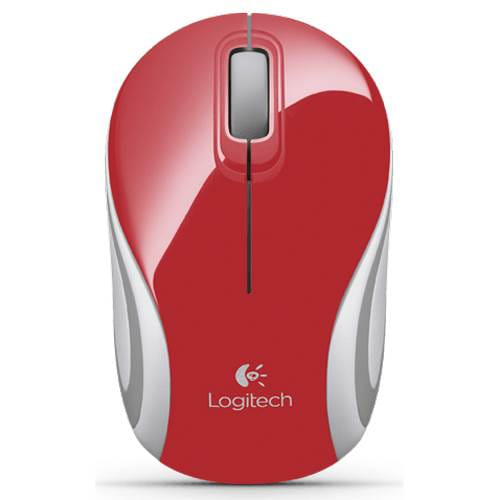Logitech M187 Wireless Mini Mouse - Red