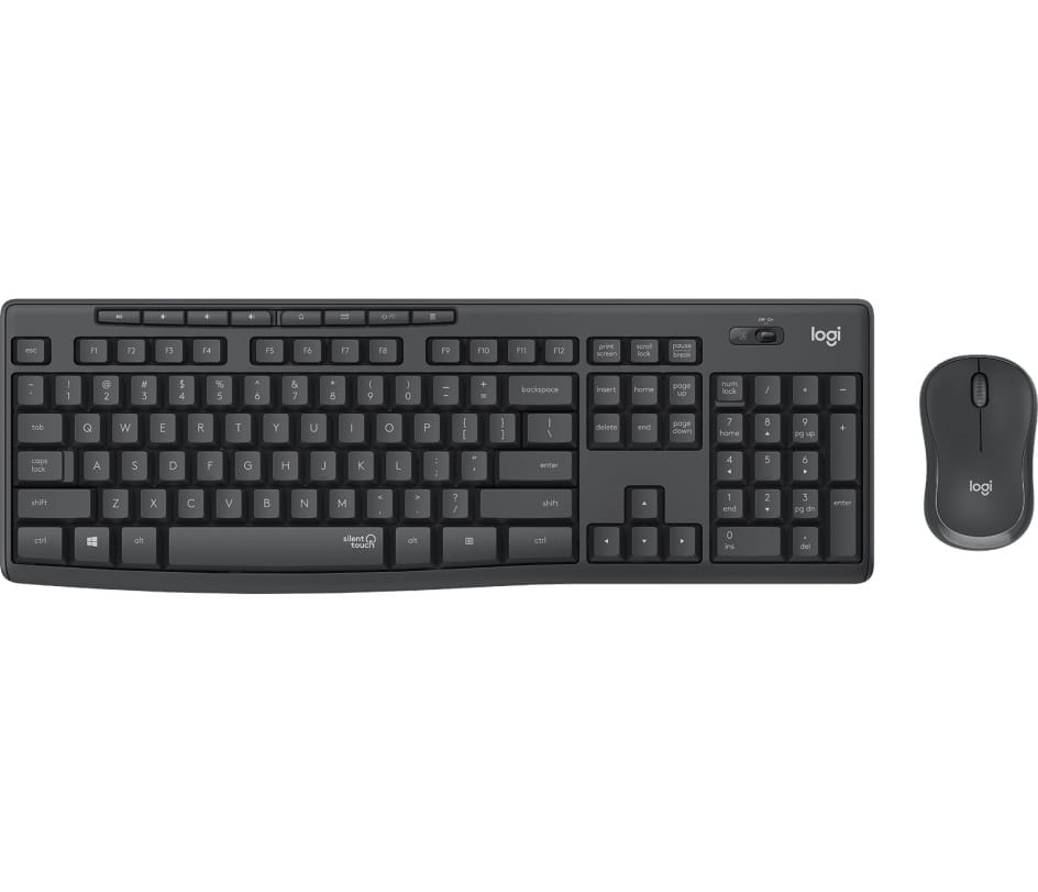 Logitech MK295 Wireless Silent Keyboard And Mouse Combo - Graphite
