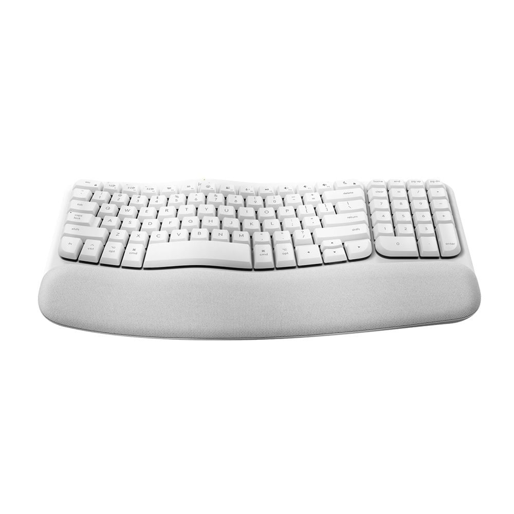 Logitech Wave Keys Wireless Ergonomic Keyboard - Off White