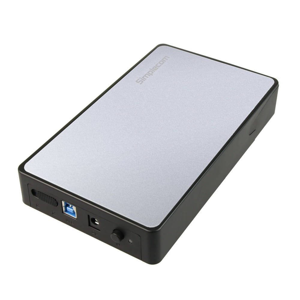 Simplecom SE325 3.5" SATA Hard Drive Enclosure - Silver