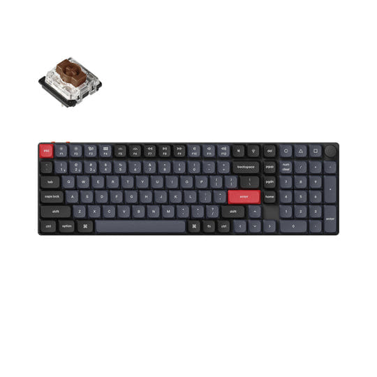 Keychron K17 Pro QMK/VIA Wireless Custom Mechanical Keyboard - RGB ...