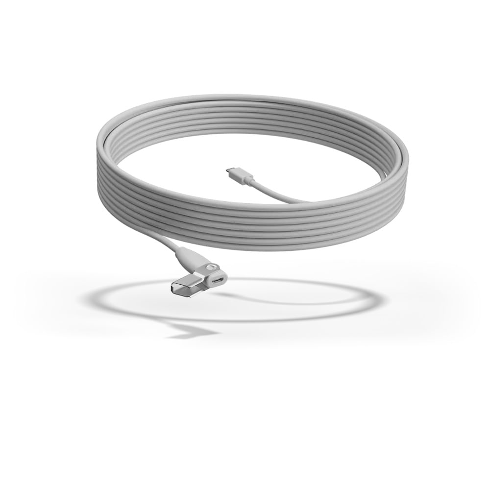 Logitech Rally Mic Pod Extension Cable - White