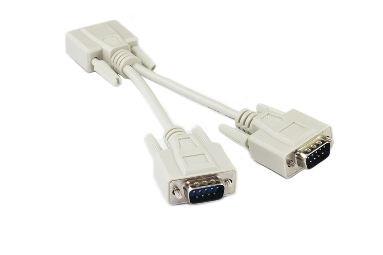 DB9F To 2 X DB9M Splitter Cable