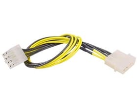 8ware EPS 12V Adapter 4P/ 8P Molex 20CM