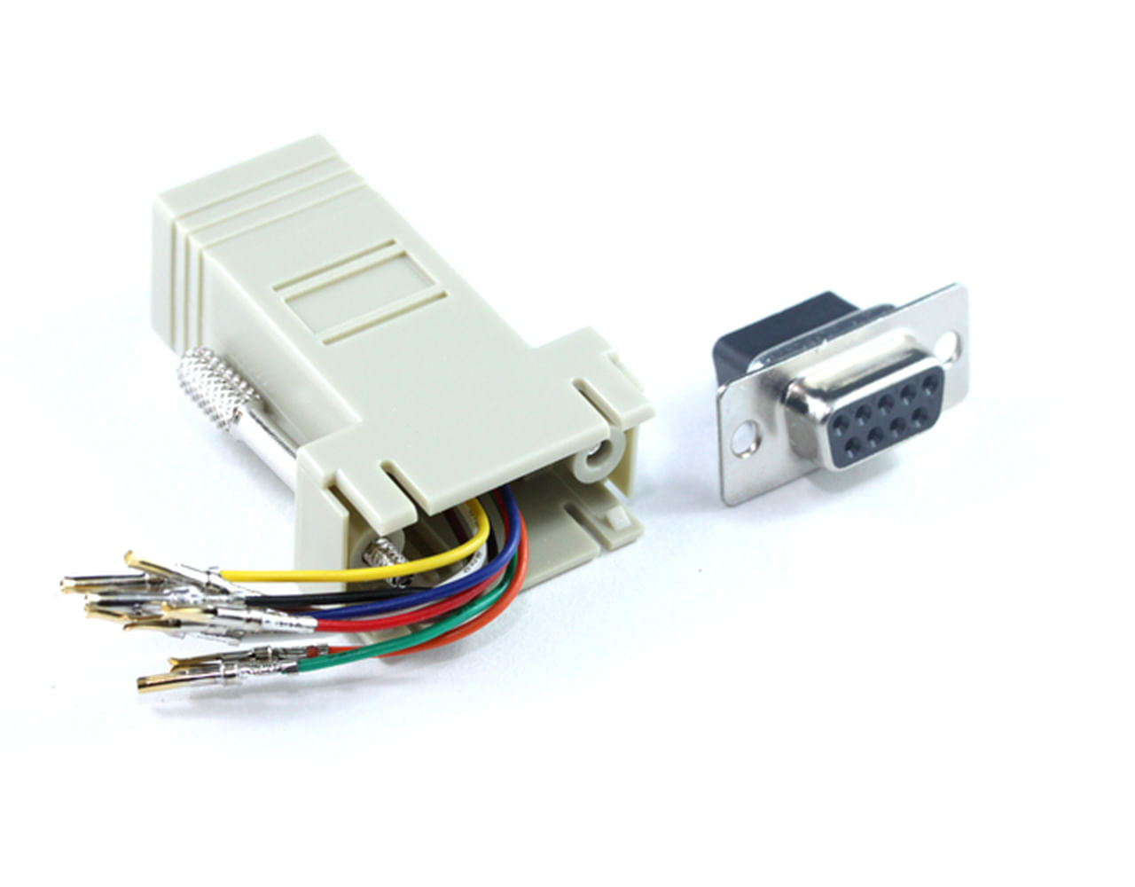 DB9F To RJ45 F Adaptor