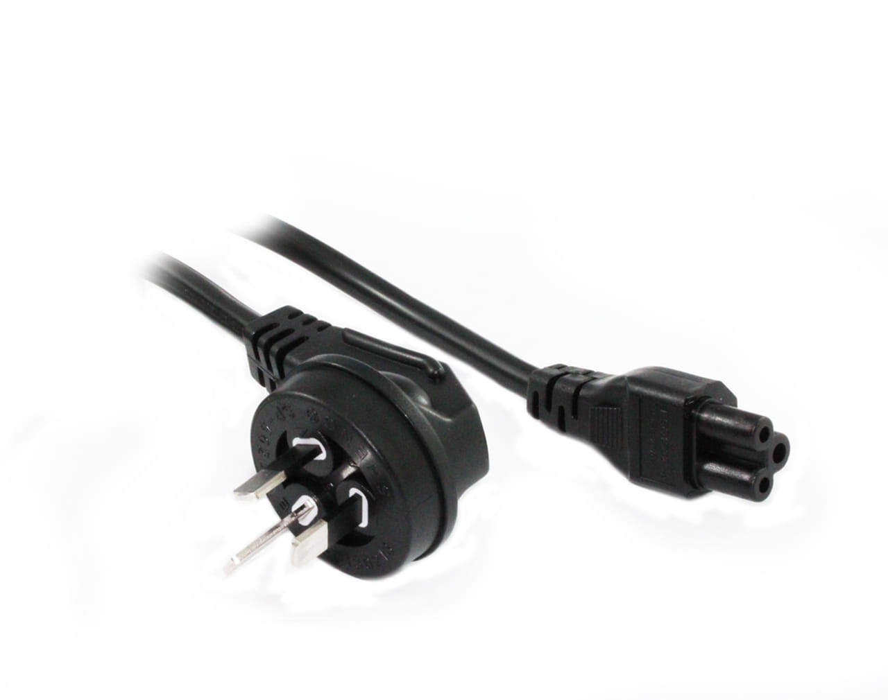 2M Right Angle Wall Plug To IEC C5 Power Cable