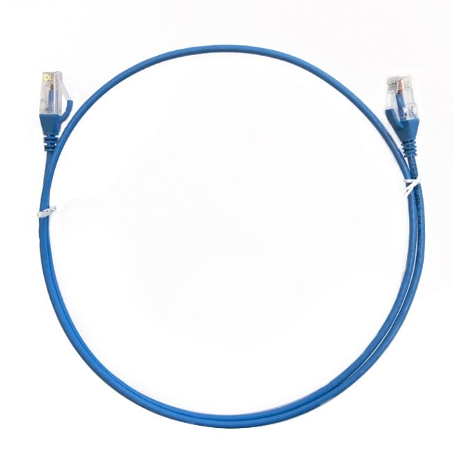 8ware CAT6 Ultra Thin Slim Cable .25m/25cm Blue