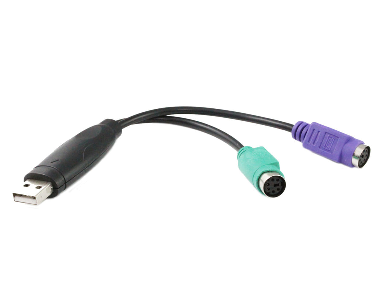 USB TO 2 PS/2-Port Adaptor Cable ( Active with IC )