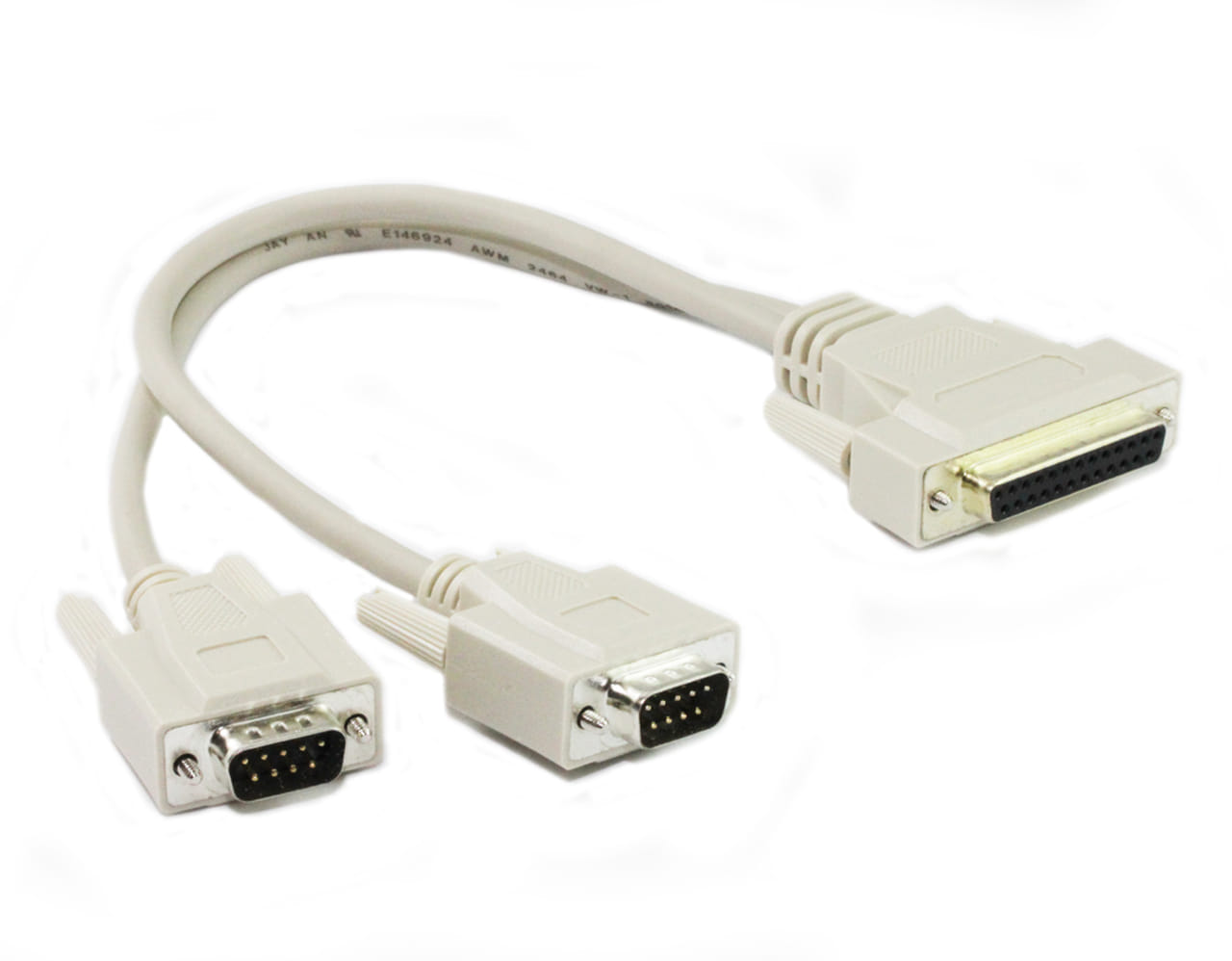 DB25F TO 2 X DB9M Splitter Cable ( 30CM )