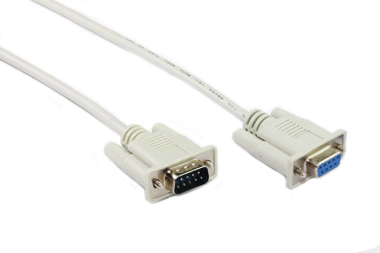 10M DB9M-DB9F Serial Extension Cable