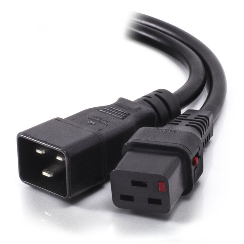 Alogic IEC LOCK 1m IEC C19 to IEC C20 Power Extension Cord - M/F
