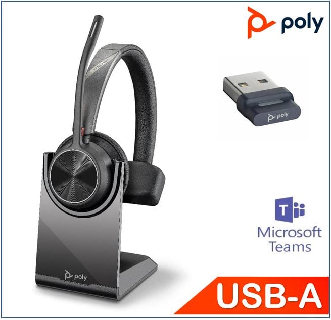 Poly Voyager 4310 UC Mono With BT700 USB-A Stand