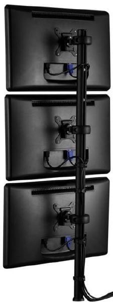 Atdec Spacedec Triple Display Donut Pole 1150mm - Black