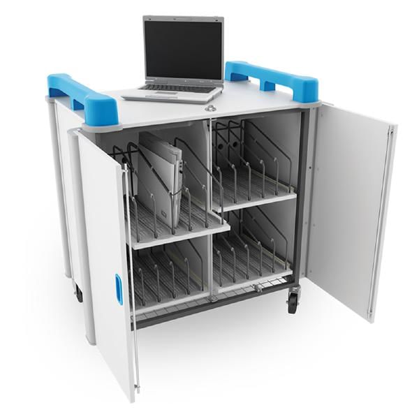 LapCabby 20-Device Vertical Mobile AC Trolley