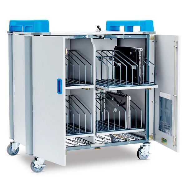 LapCabby 32-Device Vertical Mobile AC Trolley