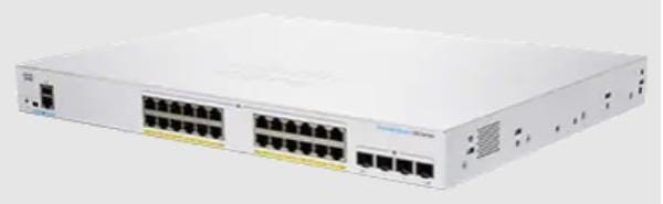 Cisco CBS350 Managed 24-Port GE PoE 4x1G SFP Switch