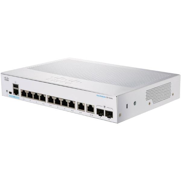 Cisco CBS350 Managed 8-Port GE PoE 2x1G Combo Switch