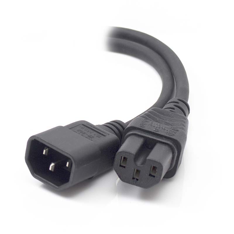 Alogic 1m IEC C14 to IEC C15 High Temperature Male to Female