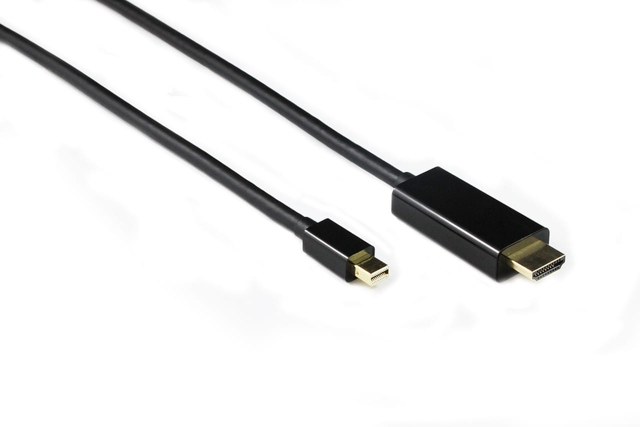 1m Mini DisplayPort to HDMI Cable 1080@60Hz Gold Plated Cable